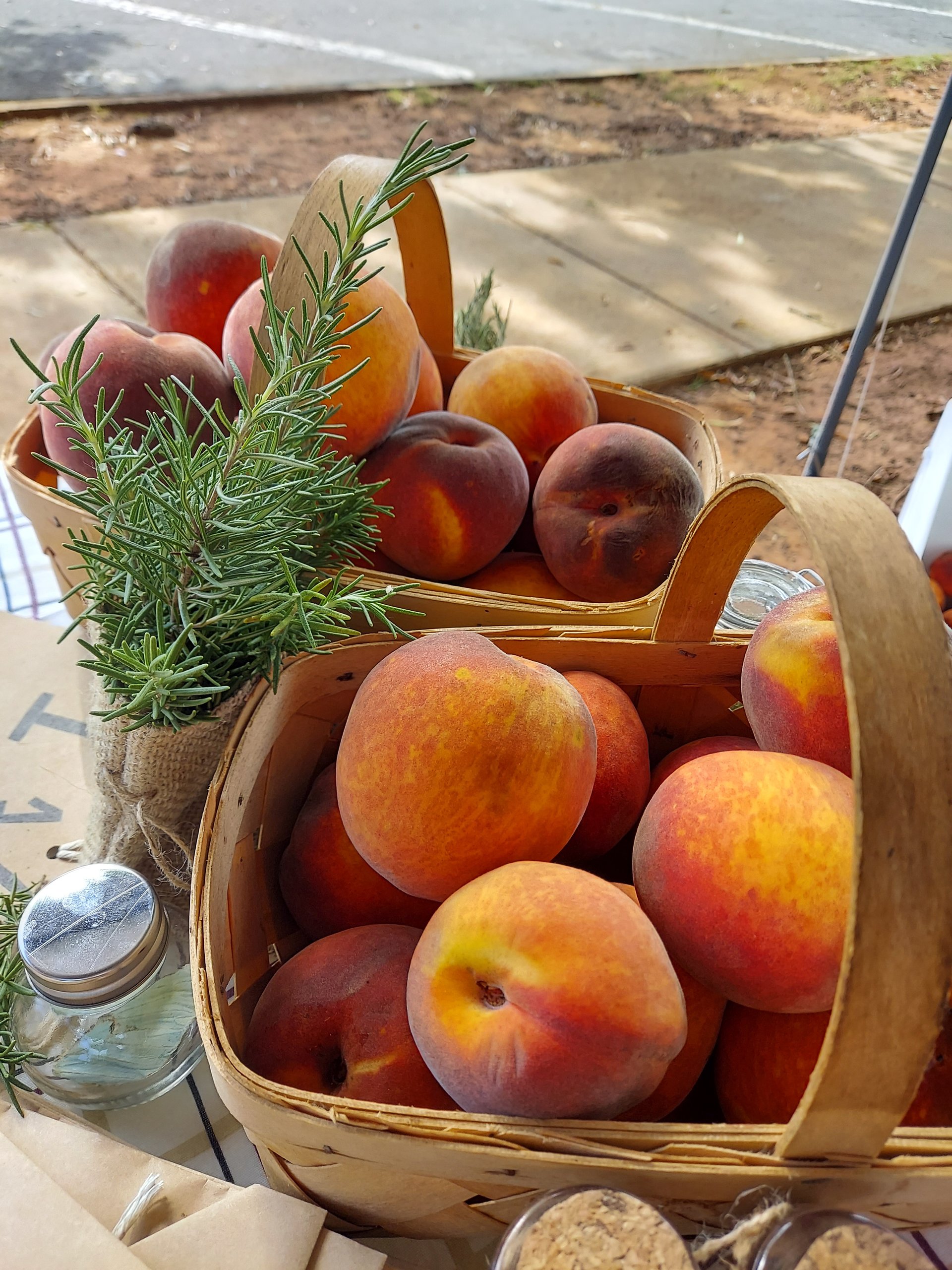 Ripe, freestone, farm fresh peaches on Farmish